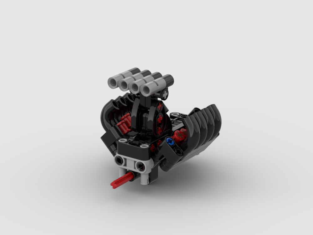 Lego Moc Dragster Engine By Techniccrafts Rebrickable Build With Lego