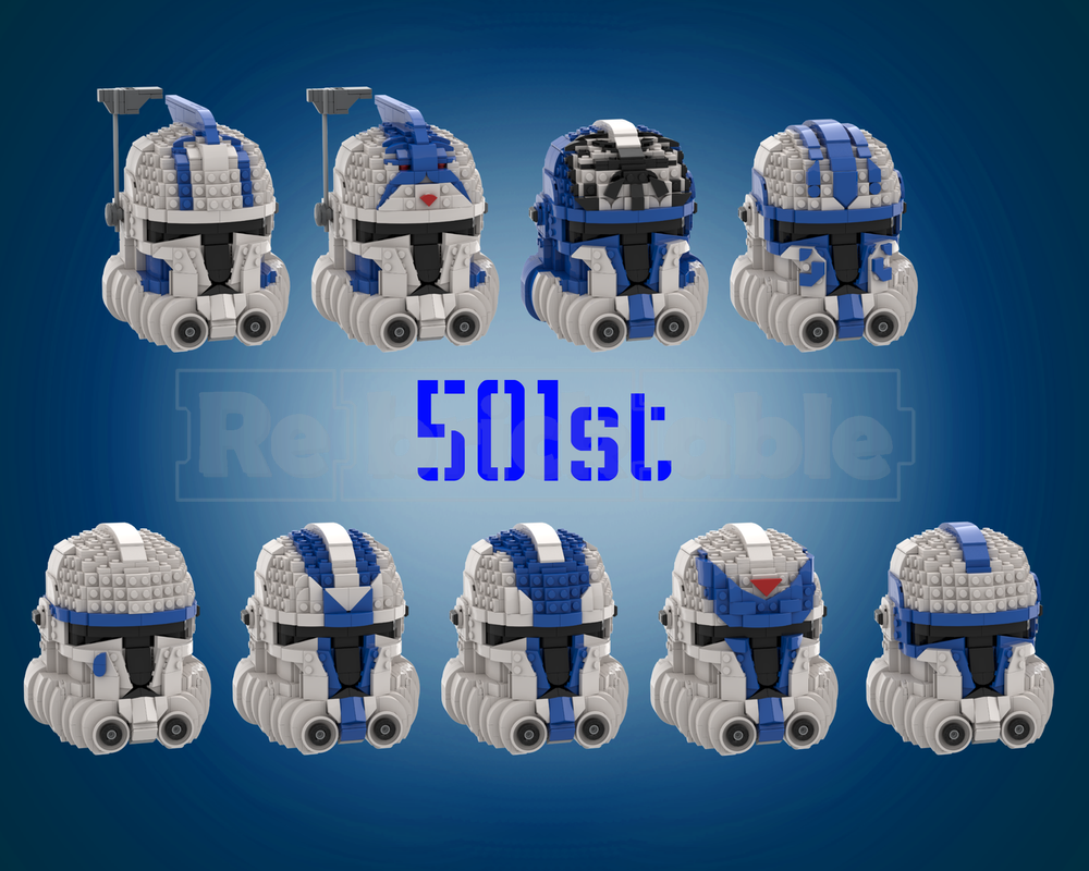 LEGO MOC-183301 501st Legion Helmet BUNDLE by Ant0noo | Rebrickable ...