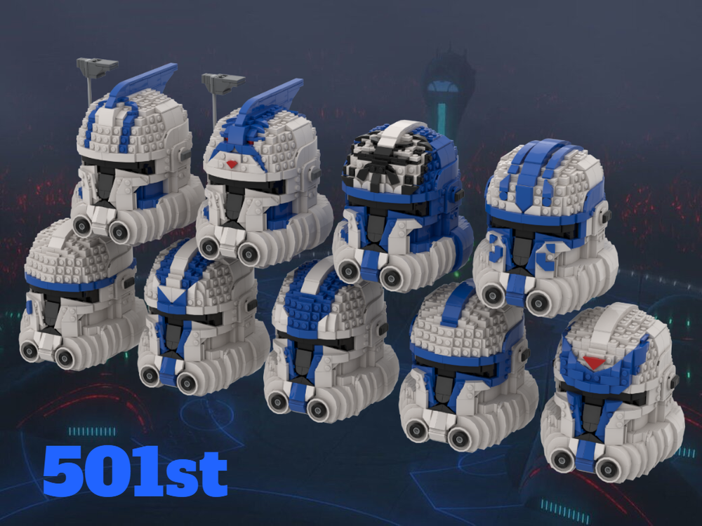 LEGO MOC 501st Legion Helmet BUNDLE by Ant0noo | Rebrickable - Build ...