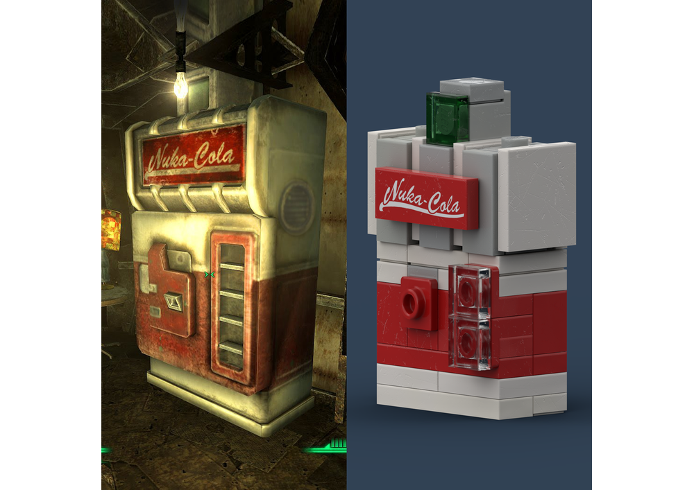 Lego Moc Nuka Cola Vending Machine Fallout Game By Mfan8