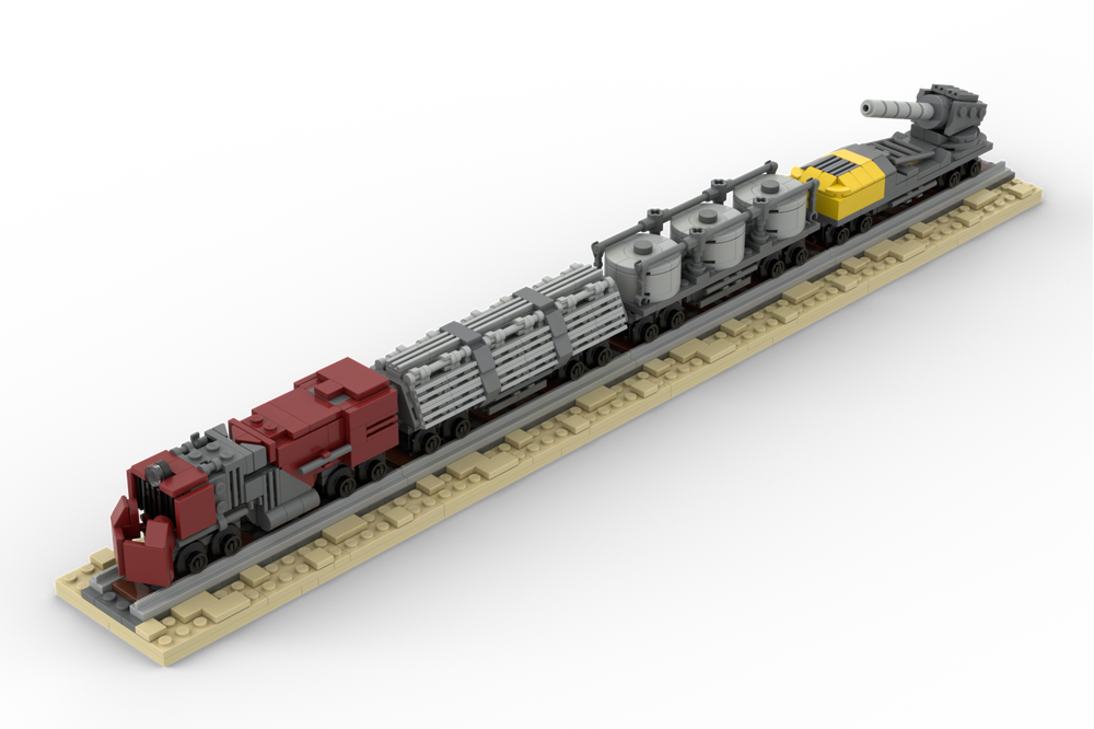 LEGO MOC Factorio Train (4 Wide) by CodeHard | Rebrickable - Build with ...