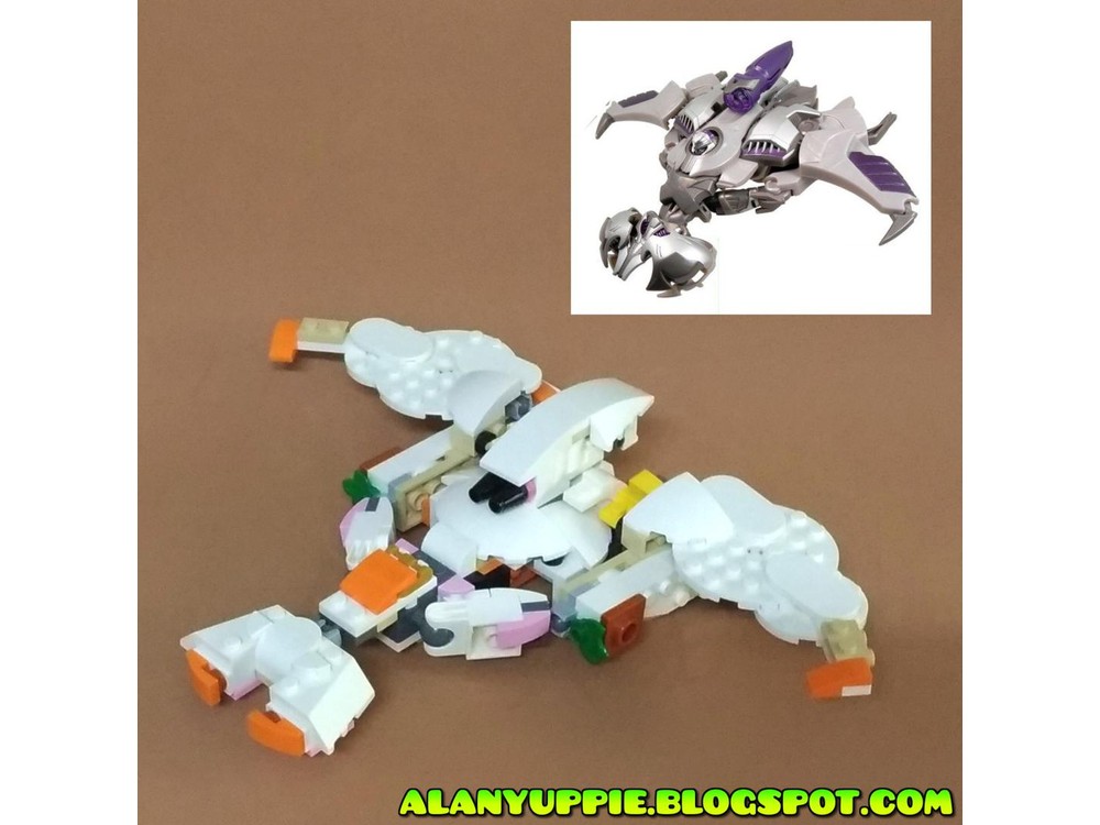 Lego Moc Shattered Glass Megatron Transformer Prime Cartoon From
