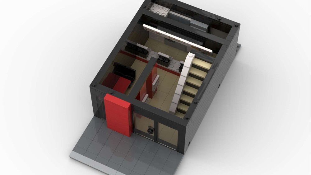 LEGO MOC Modular KFC by MexWhite | Rebrickable - Build with LEGO