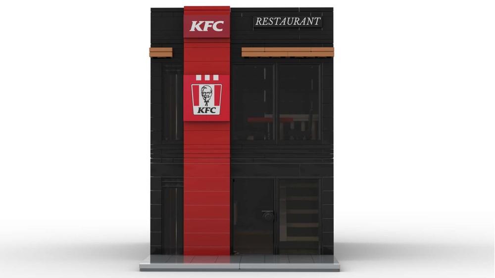 LEGO MOC Modular KFC by MexWhite | Rebrickable - Build with LEGO