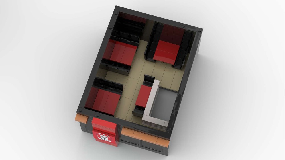 LEGO MOC Modular KFC by MexWhite | Rebrickable - Build with LEGO