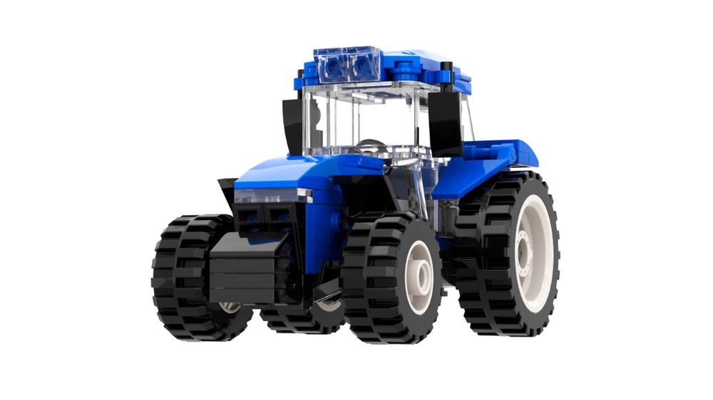 LEGO MOC Blue Tractor by felix.rebricks | Rebrickable - Build with LEGO