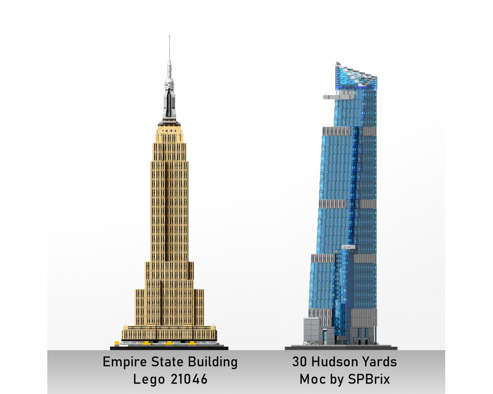 LEGO MOC 30 Hudson Yards 1:800 Scale by SPBrix | Rebrickable - Build ...