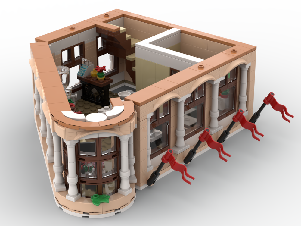 LEGO MOC Boutique Hotel Restaurant Floor by Brick Artisan | Rebrickable ...