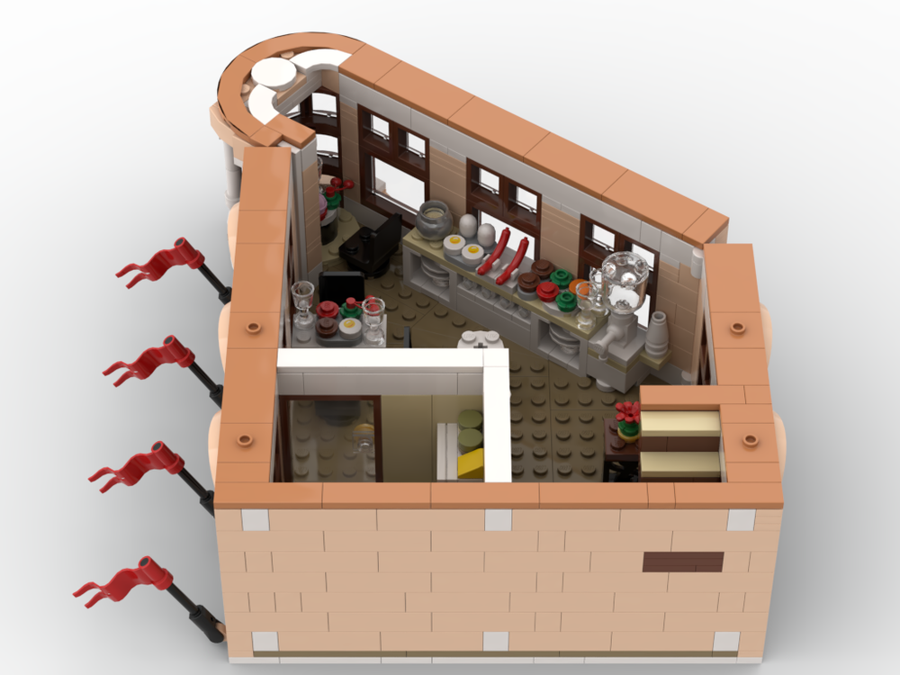 LEGO MOC Boutique Hotel Restaurant Floor by Brick Artisan | Rebrickable ...