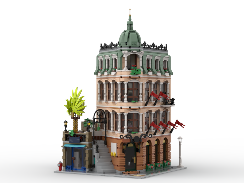 LEGO MOC Boutique Hotel Restaurant Floor by Brick Artisan | Rebrickable ...
