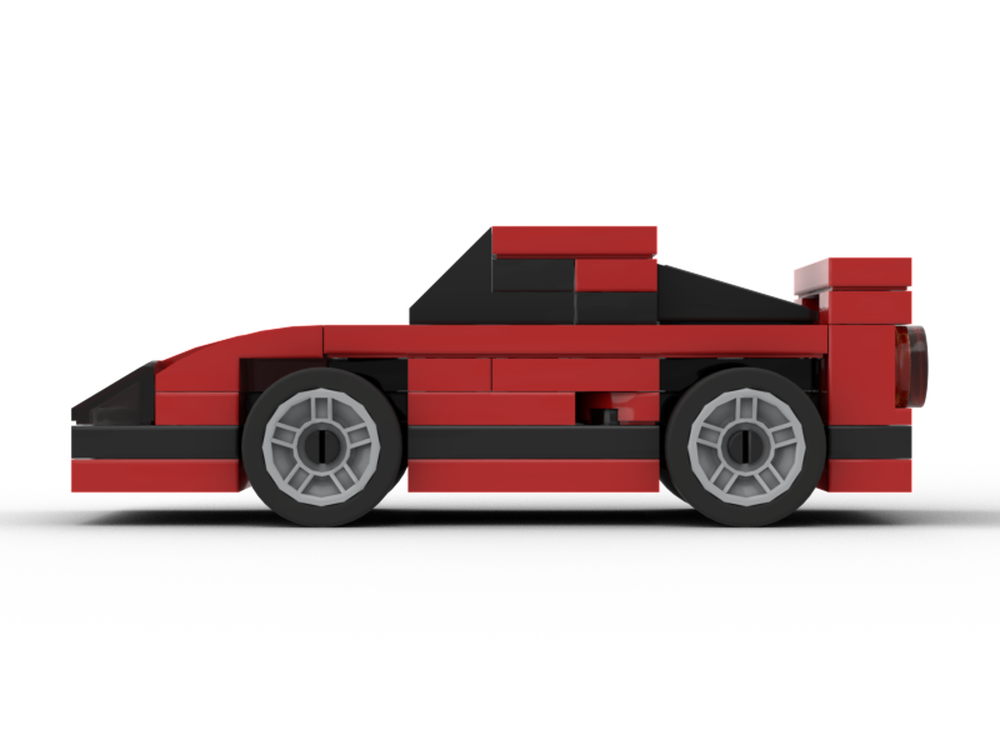 LEGO MOC F40 (4-stud wide) by hoppepe | Rebrickable - Build with LEGO