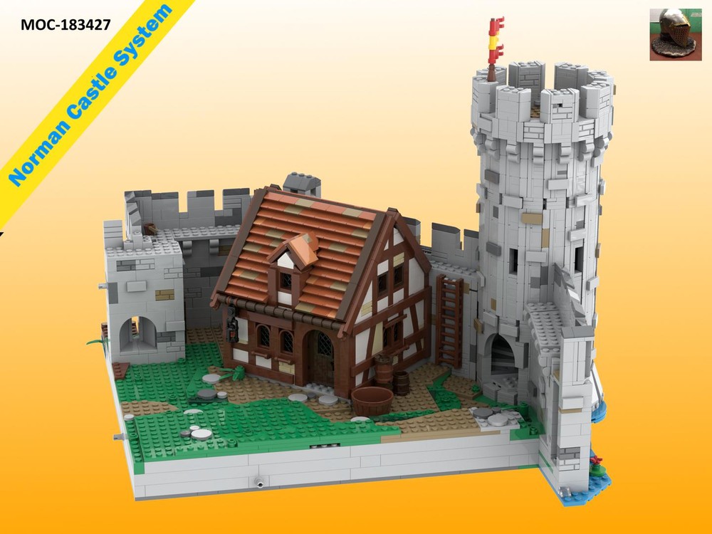 LEGO MOC Modular Norman Keep Guardhouse by evilMedieval | Rebrickable ...