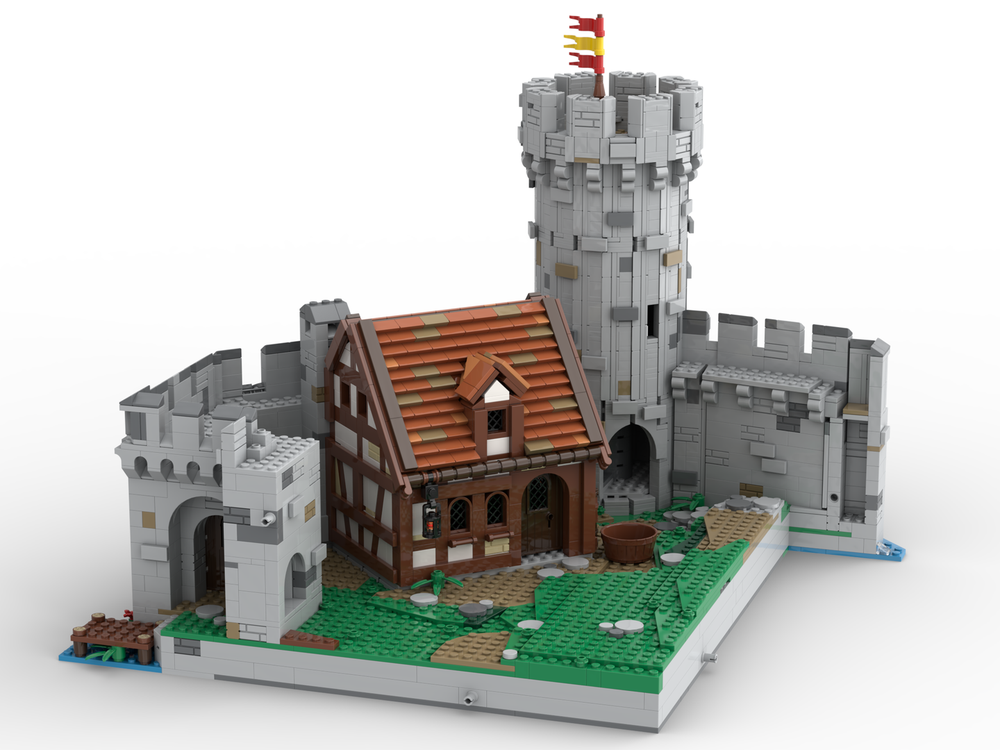 LEGO MOC Modular Norman Keep Guardhouse by evilMedieval | Rebrickable ...