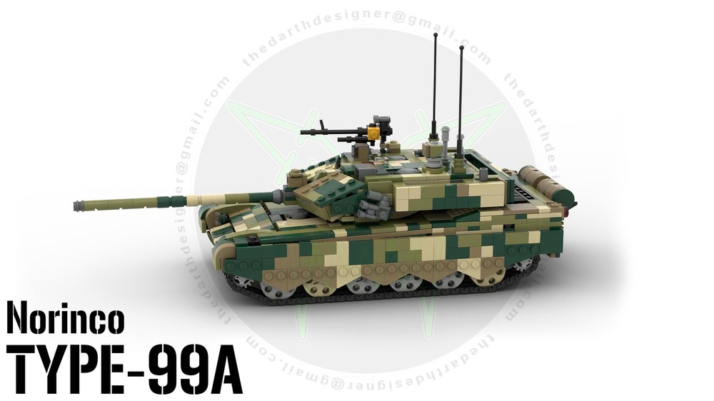 Lego Moc Type 99a Main Battle Tank 135 Scale By Darthdesigner