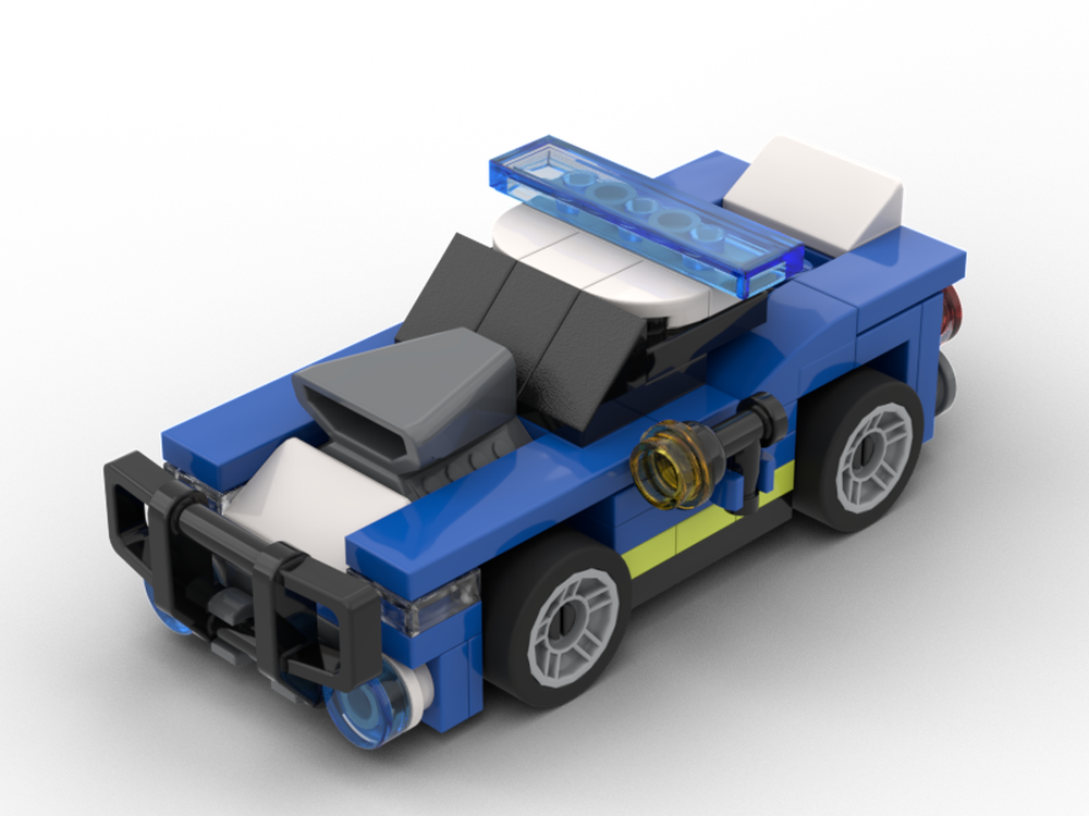 LEGO MOC Police Car (4-stud wide) by hoppepe | Rebrickable - Build with ...
