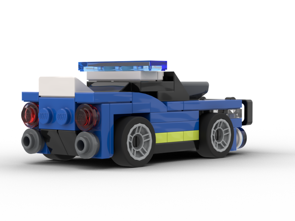 LEGO MOC Police Car (4-stud wide) by hoppepe | Rebrickable - Build with ...