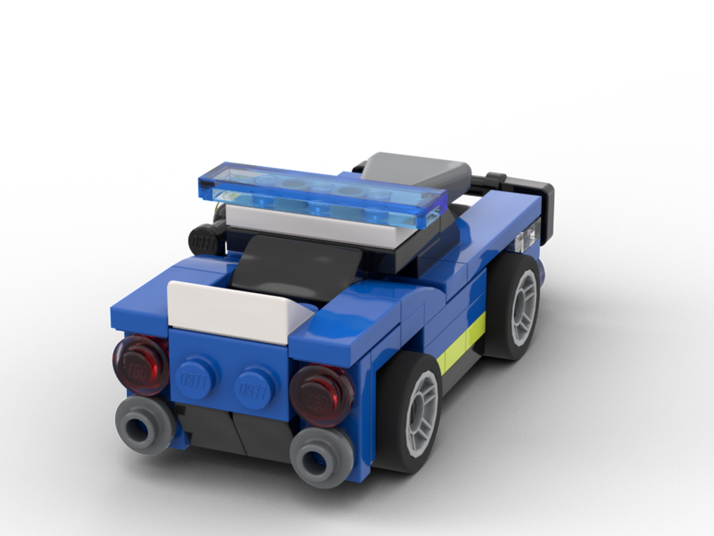 LEGO MOC Police Car (4-stud wide) by hoppepe | Rebrickable - Build with ...