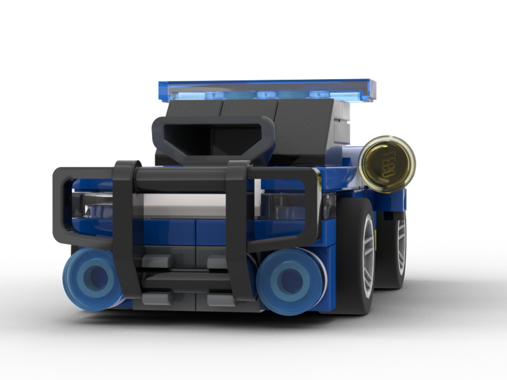 LEGO MOC Police Car (4-stud wide) by hoppepe | Rebrickable - Build with ...