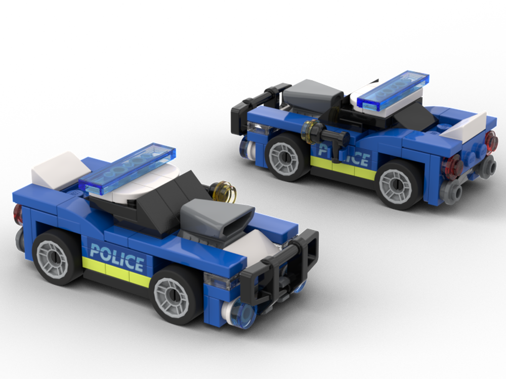 LEGO MOC Police Car (4-stud wide) by hoppepe | Rebrickable - Build with ...