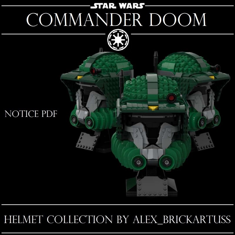 LEGO MOC Helmet clone Commander Doom by Alex_BricKartuss | Rebrickable ...