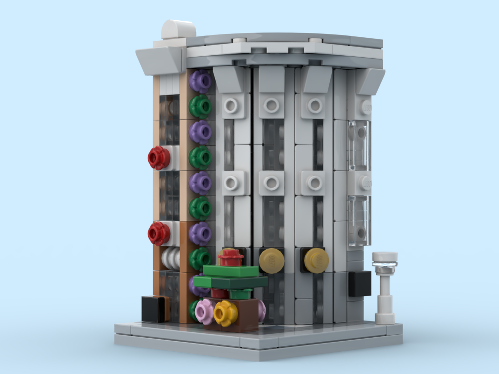 Lego Moc Mini Birch Bank By Brick Artisan Rebrickable Build With Lego
