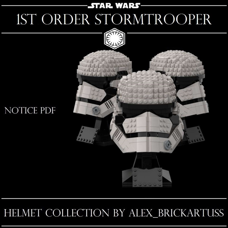 LEGO MOC Helmet First Order by Alex_BricKartuss | Rebrickable - Build ...