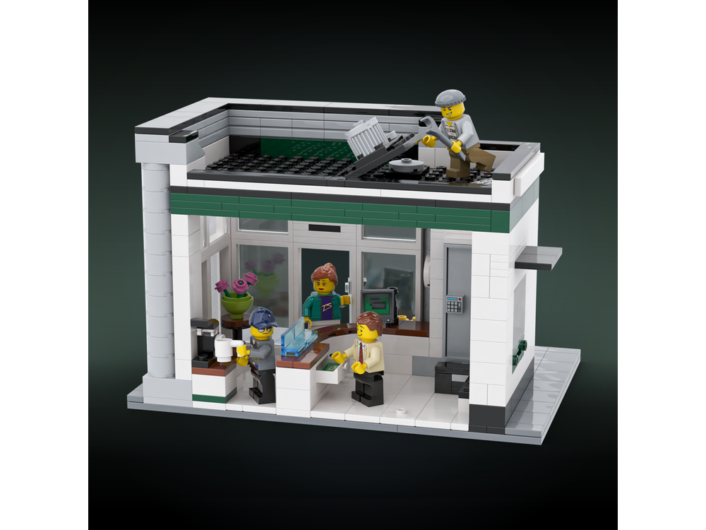 LEGO MOC Lego City Bank by brickingfromhome | Rebrickable - Build with LEGO