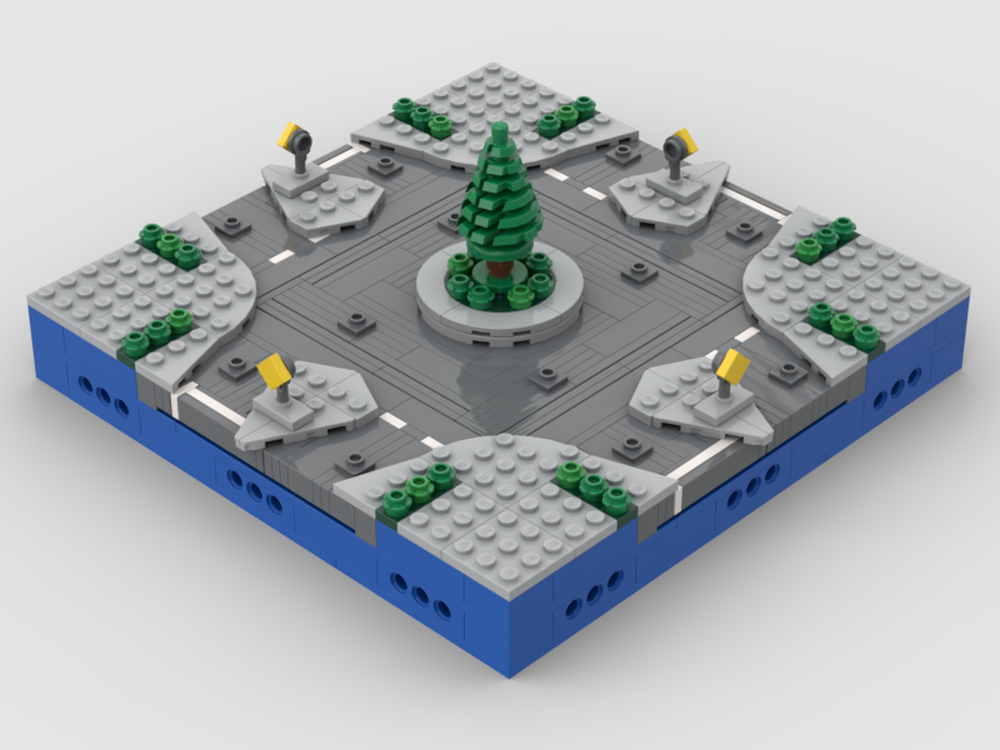 LEGO MOC Micro Modular Roundabout by Deadlywere | Rebrickable - Build ...