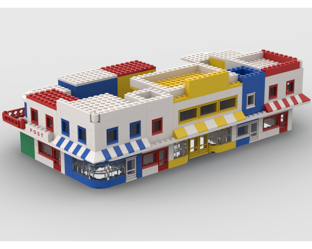 LEGO MOC Corner Malt Shop Town Plan Style by normivey | Rebrickable ...