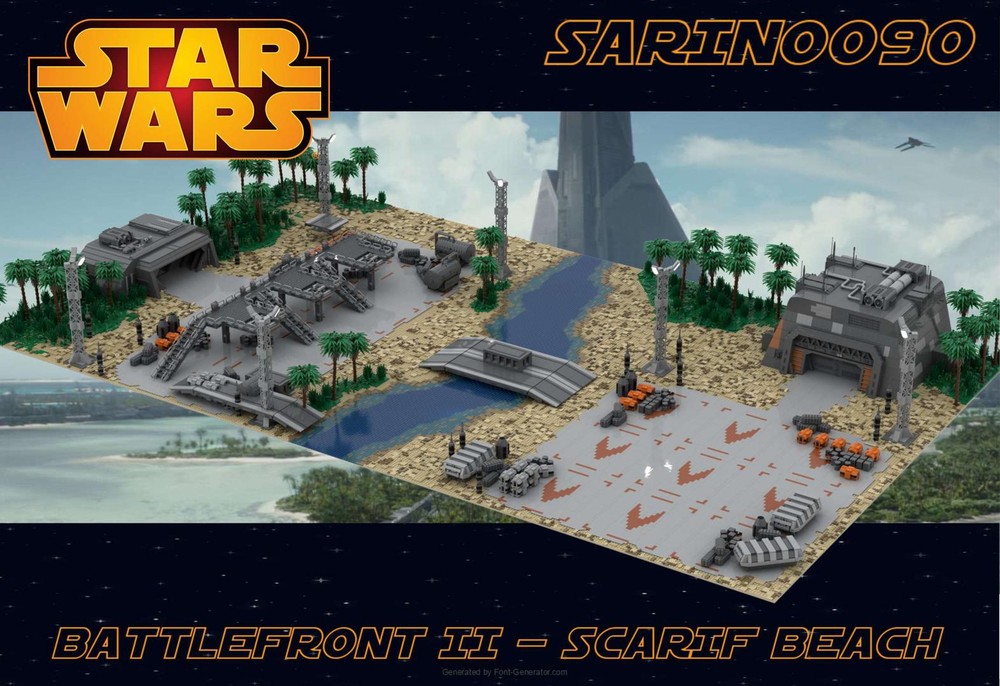 LEGO MOC SW - Battlefront II Scarif Beach by Sarinoo90 | Rebrickable ...