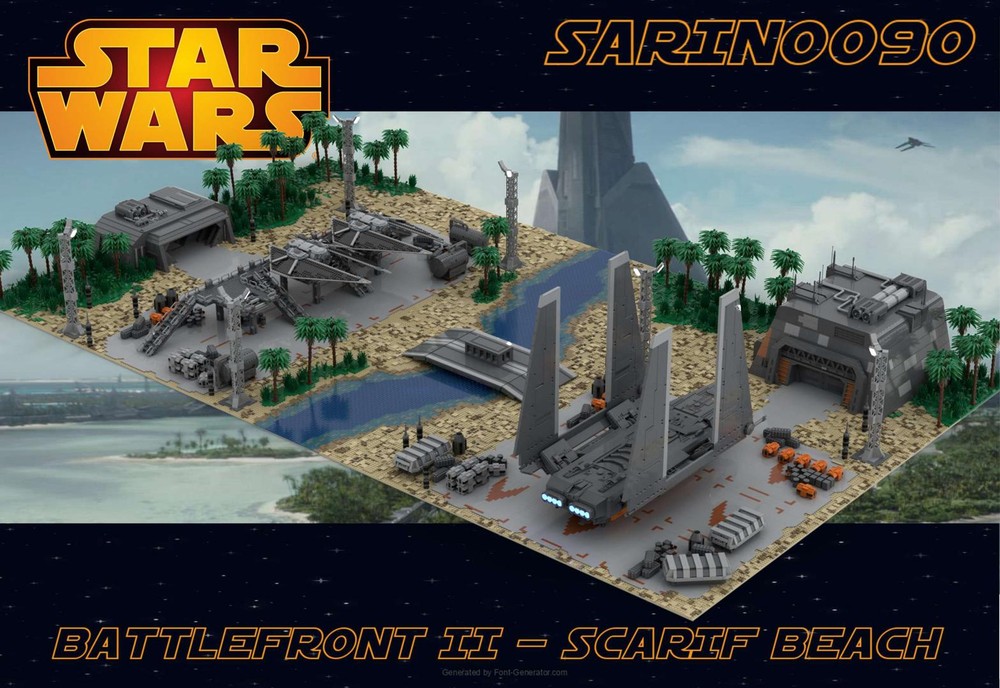 LEGO MOC SW - Battlefront II Scarif Beach by Sarinoo90 | Rebrickable ...