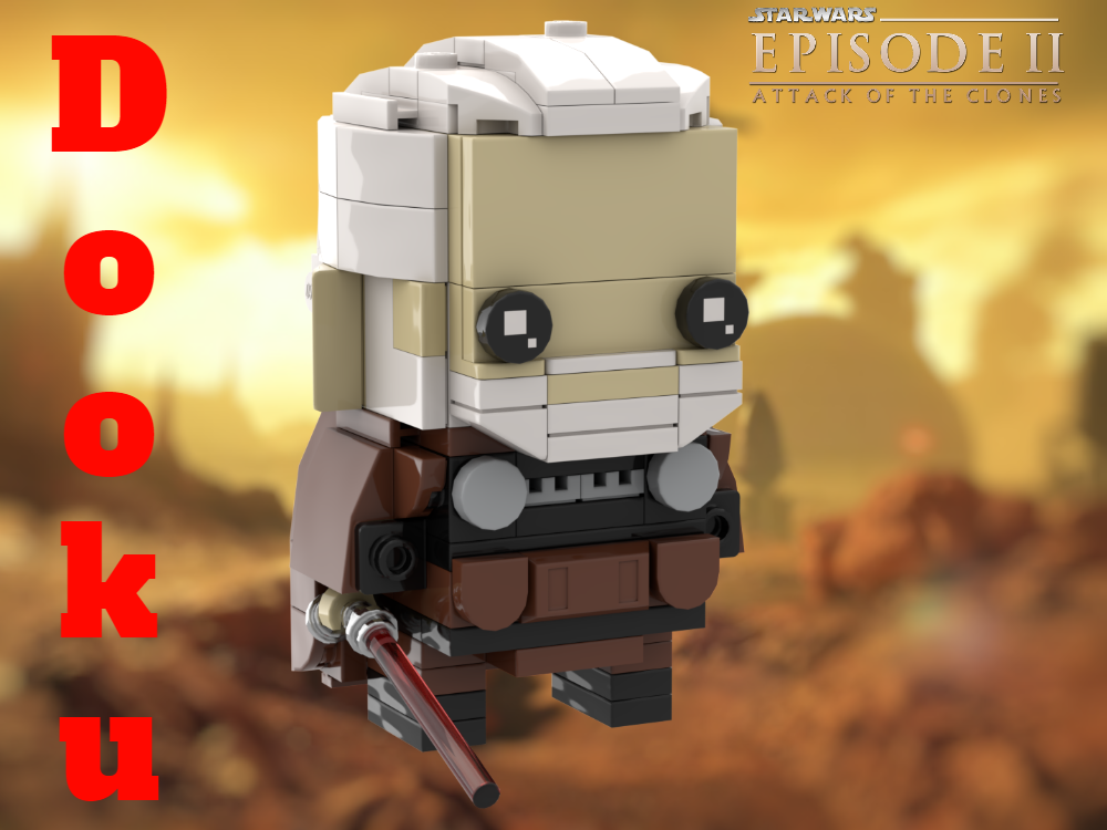 Lego Moc Count Dooku Brickheadz By Ant0noo Rebrickable Build With Lego