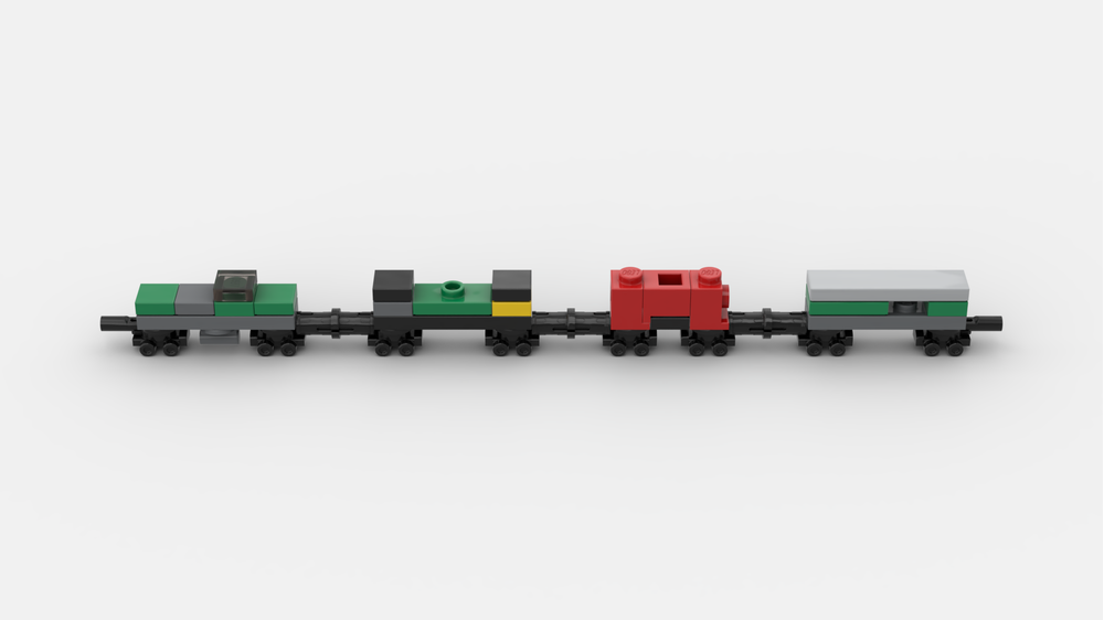 LEGO MOC Teeny Trains, Volume IV: 3677, 4511, 4512, 6399, 7897, 7898 ...