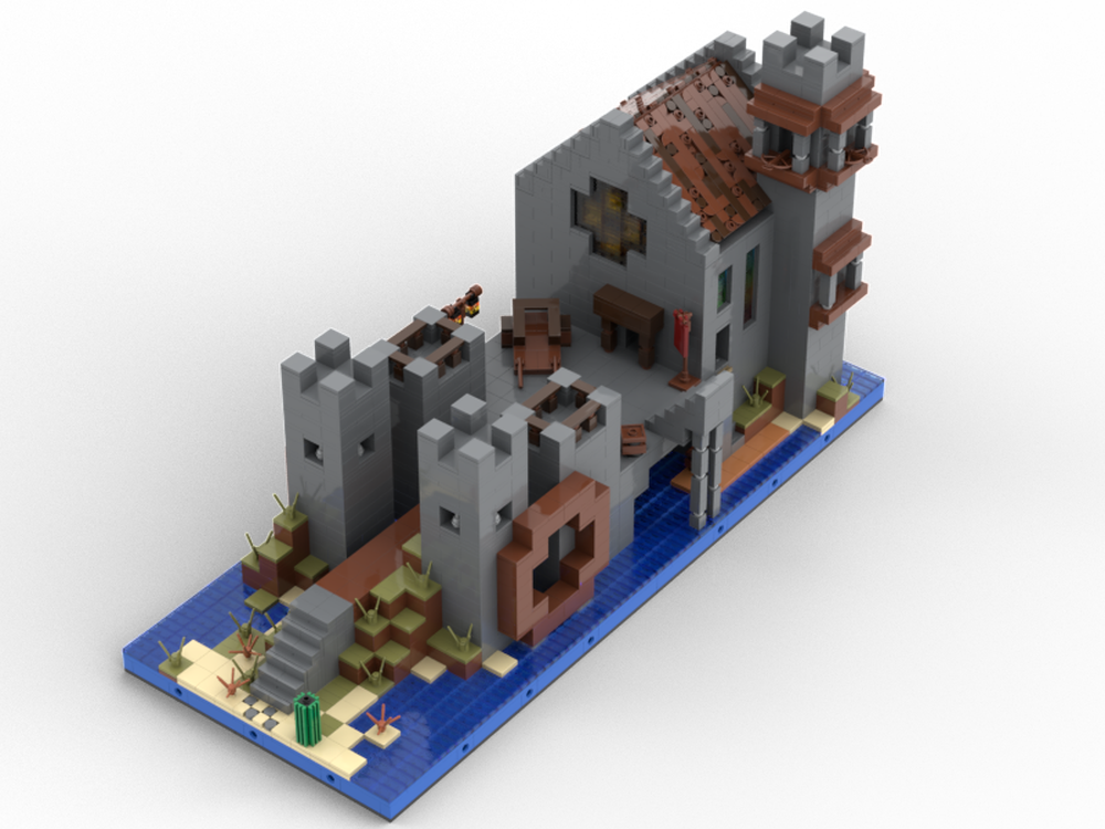 LEGO MOC Minecraft Dungeons Highblock Castle Entrance by FyreDragon ...