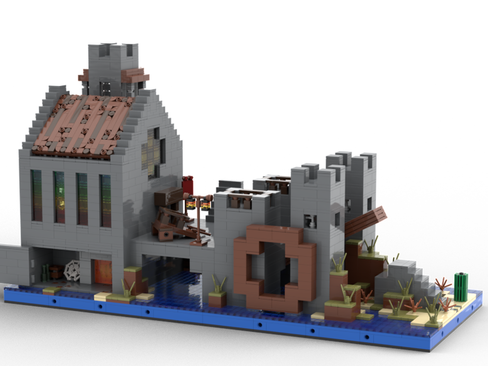 LEGO MOC Minecraft Dungeons Highblock Castle Entrance by FyreDragon ...