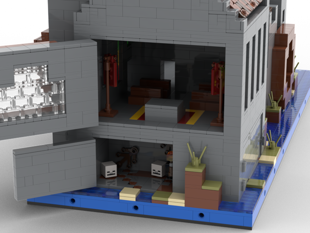 LEGO MOC Minecraft Dungeons Highblock Castle Entrance by FyreDragon ...