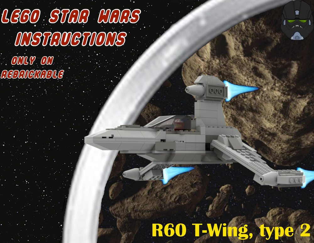LEGO MOC Classic-Style R60 T-Wing Interceptor (with flat engines) by ...