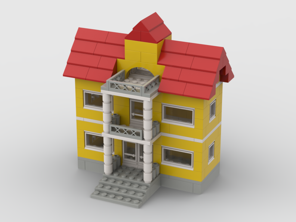 LEGO MOC Courthouse Town Plan Style by normivey | Rebrickable - Build ...