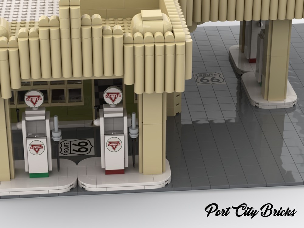 LEGO MOC The Conoco Tower Station - Get Your Bricks on Route 66 by ...