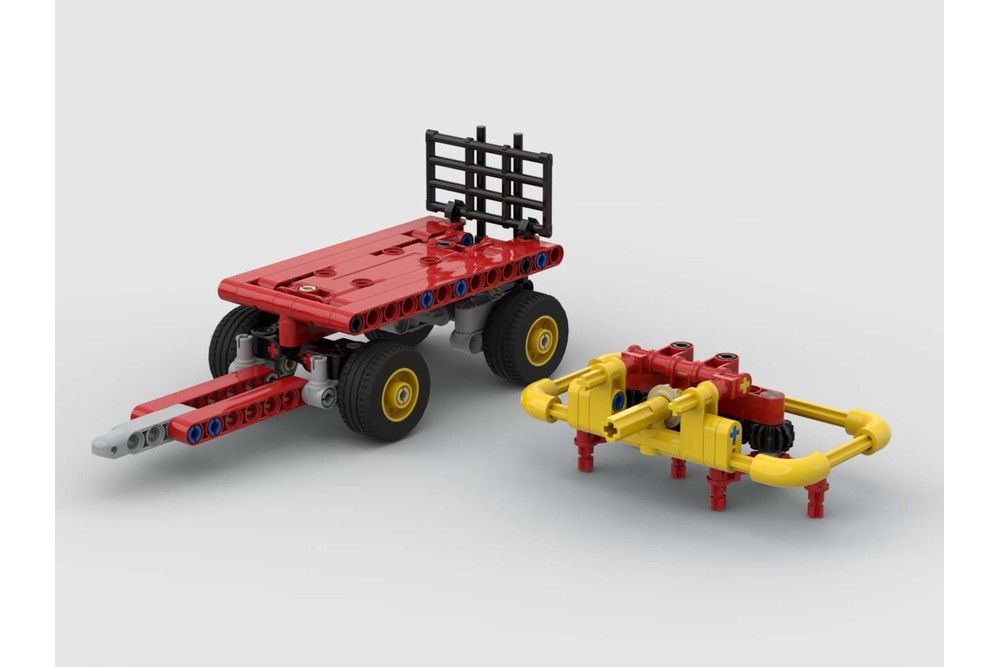 LEGO MOC Hay Wagon and Tedder by thirdwigg | Rebrickable - Build with LEGO