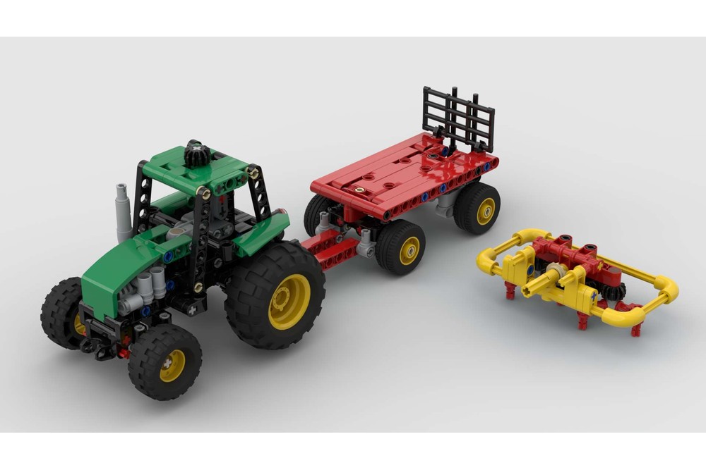 LEGO MOC Hay Wagon and Tedder by thirdwigg | Rebrickable - Build with LEGO