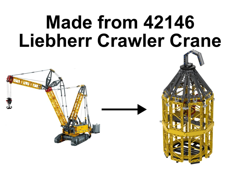LEGO MOC Bird Cage made from 42146 Liebherr Crawler Crane by ...