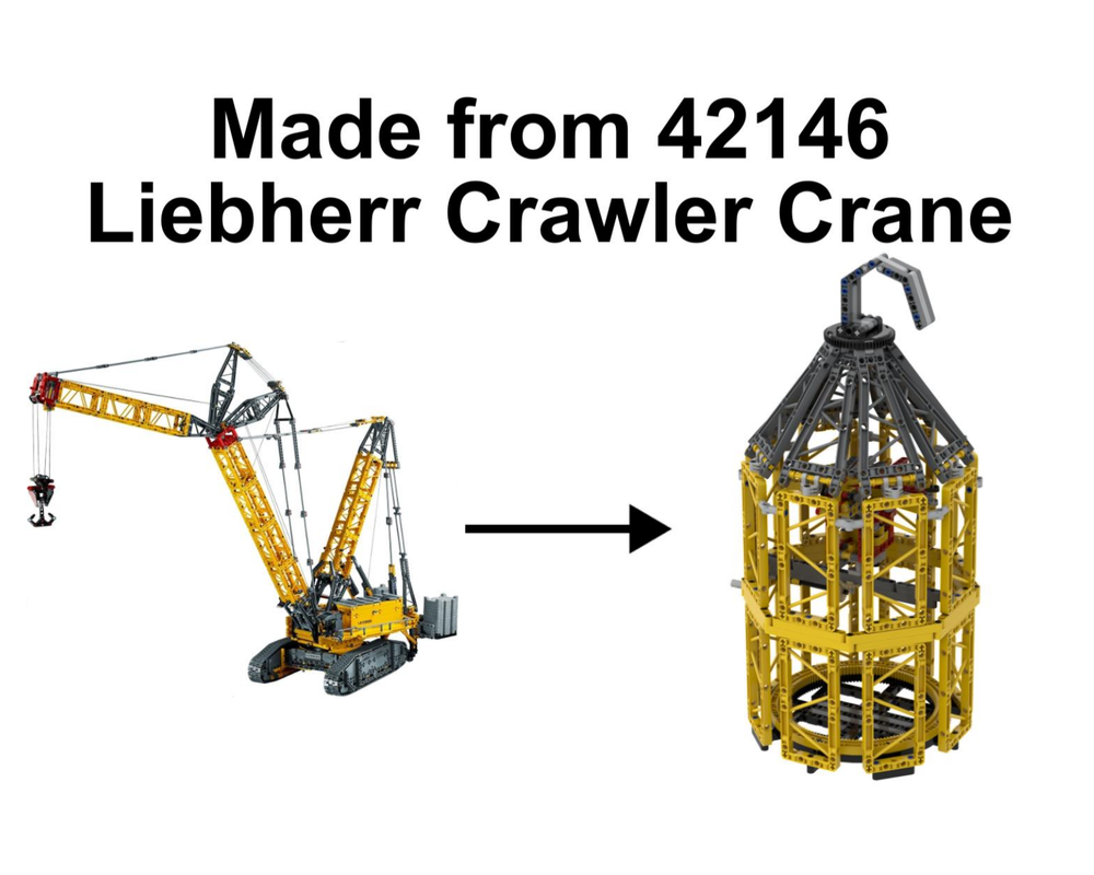 LEGO MOC Bird Cage made from 42146 Liebherr Crawler Crane by ...