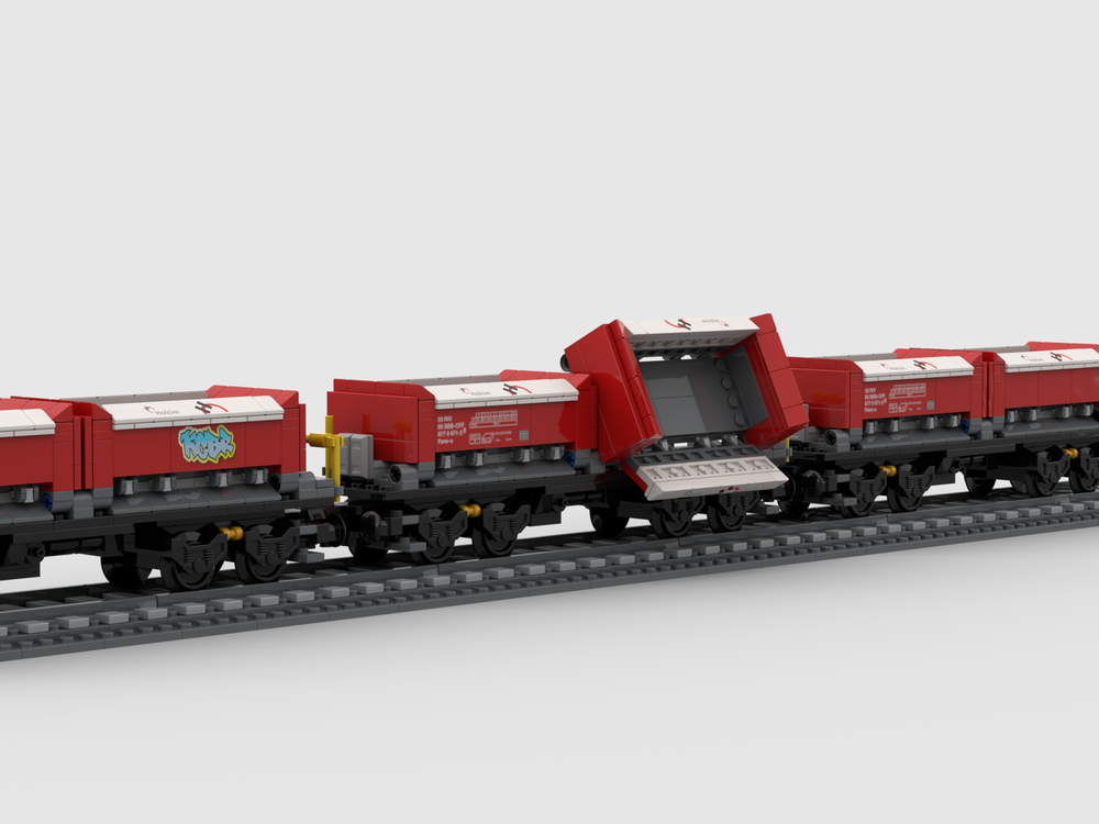 LEGO MOC Swiss open gondola tipper wagon "Fans-U" (SBB) by mnemocron ...