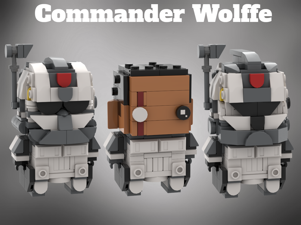 LEGO MOC Commander Wolffe Brickheadz by Ant0noo | Rebrickable - Build ...