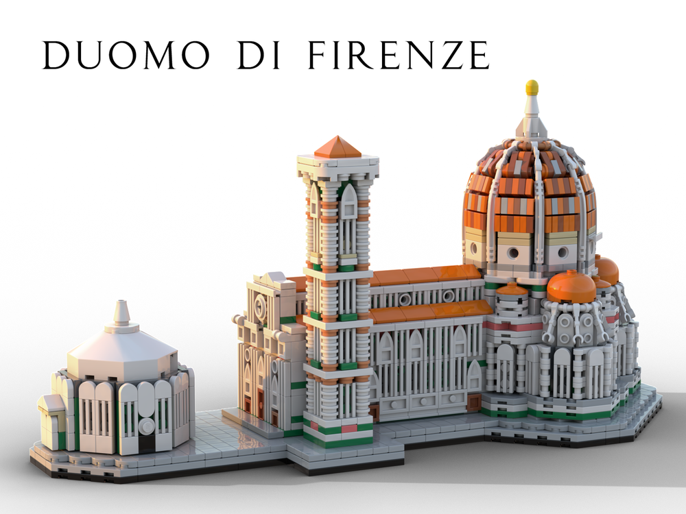 LEGO MOC Cathedral of Florence 1:800 by shelflife | Rebrickable - Build ...