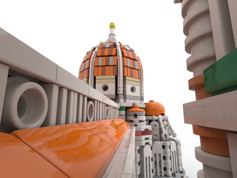 LEGO MOC Cathedral of Florence 1:800 by shelflife | Rebrickable - Build ...