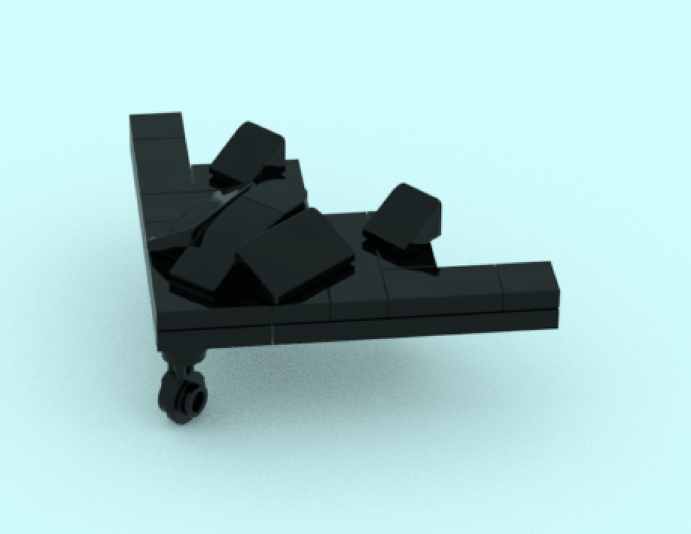 LEGO MOC B2 Spirit Stealth Bomber V2 by notimportantdude | Rebrickable - Build with LEGO