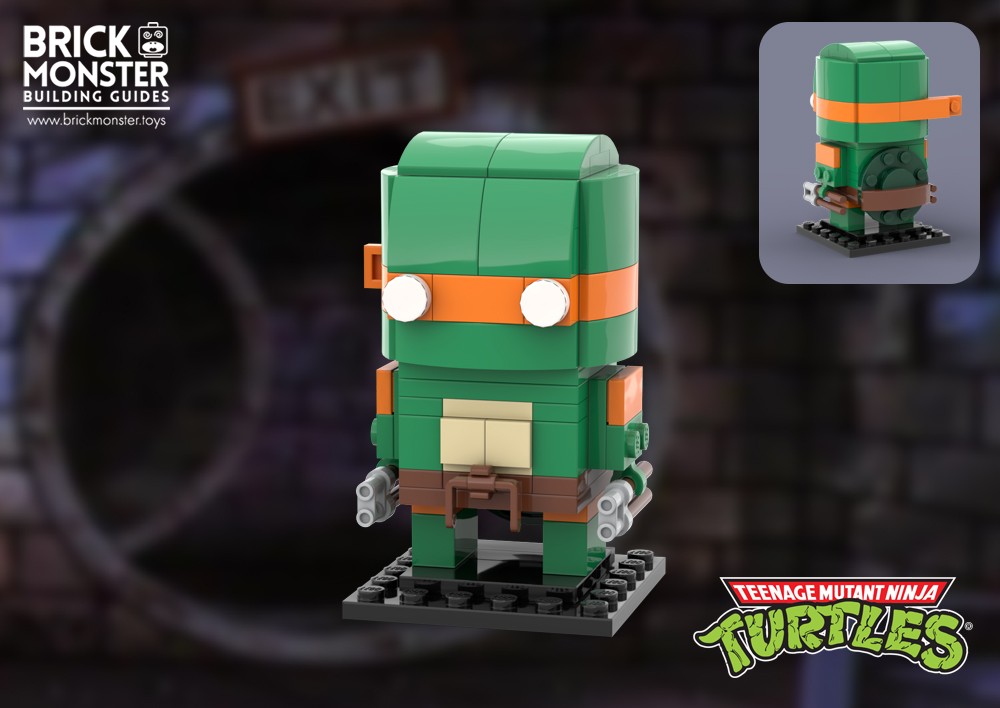 LEGO MOC Brickheadz - Michelangelo by brick_monster | Rebrickable ...
