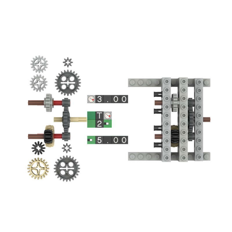 LEGO MOC Five Twin Gear Sets for GBC and MOCS at 60-80 rpm by andybell ...